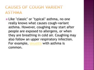 cough varient asthma | PPTX | Lung and Respiratory Health | Diseases ...