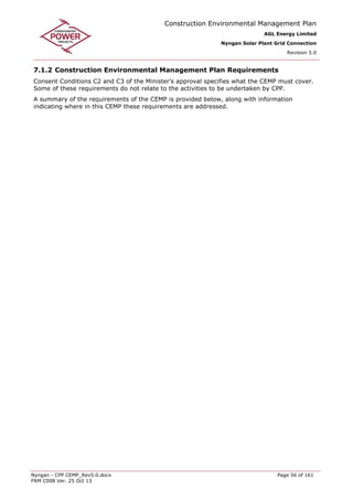 Construction Environmental Management Plan - Documents for Nyngan Solar ...