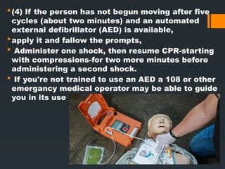 Cardio Pulmonary Resuscitation - CPR Demonstration | PPTX