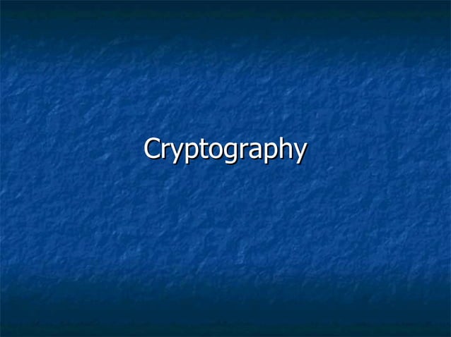 6. cryptography | PPT