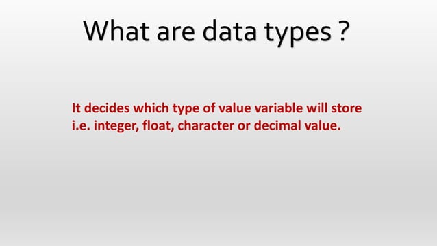 What is Data Types and Functions? | PPT