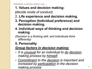 Decision Making procedure in clinical practice | PPT