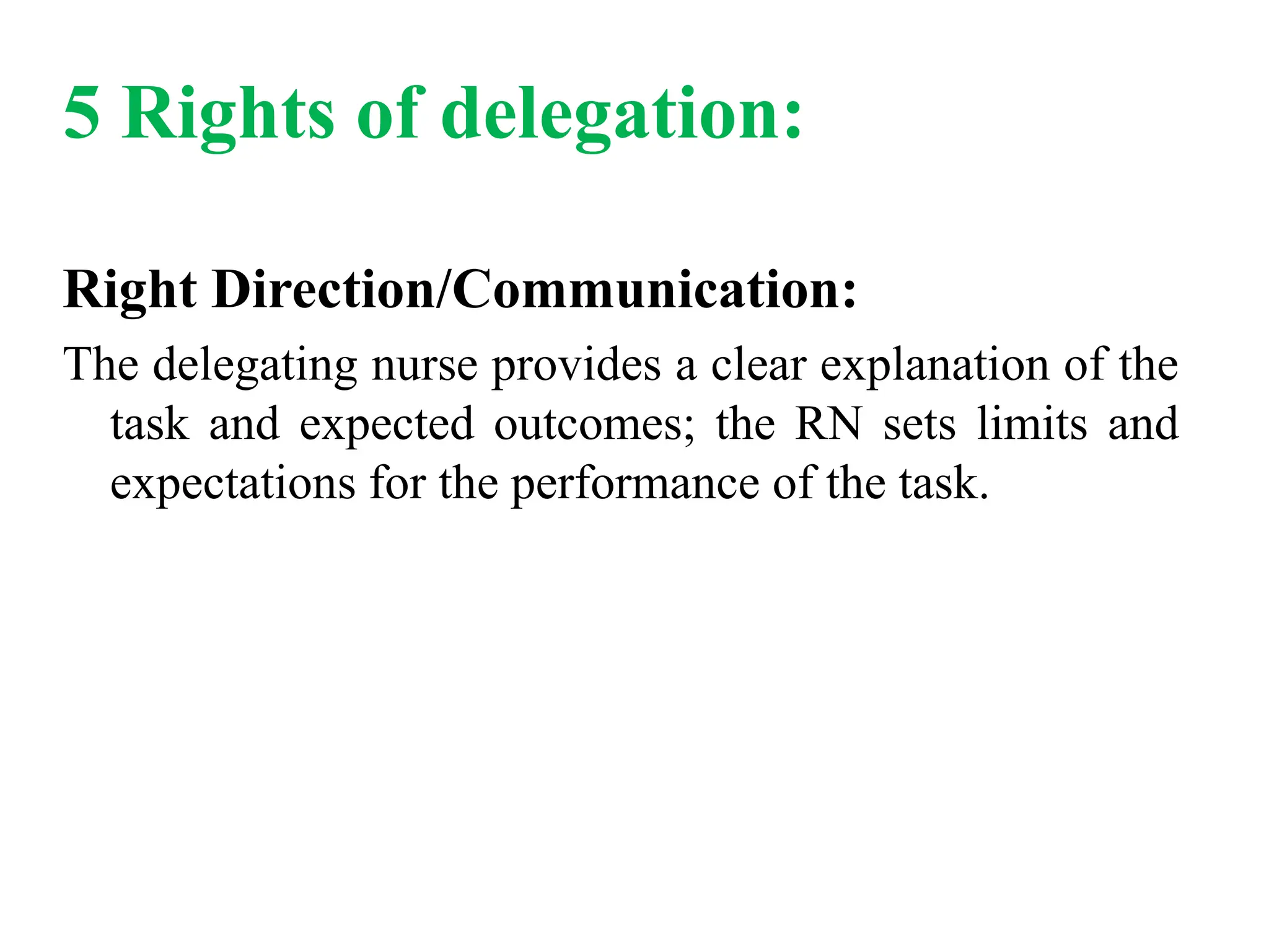 Basics of Delegation in Nursing & Healthcare | PDF