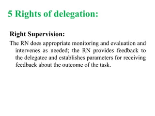 Basics of Delegation in Nursing & Healthcare | PDF