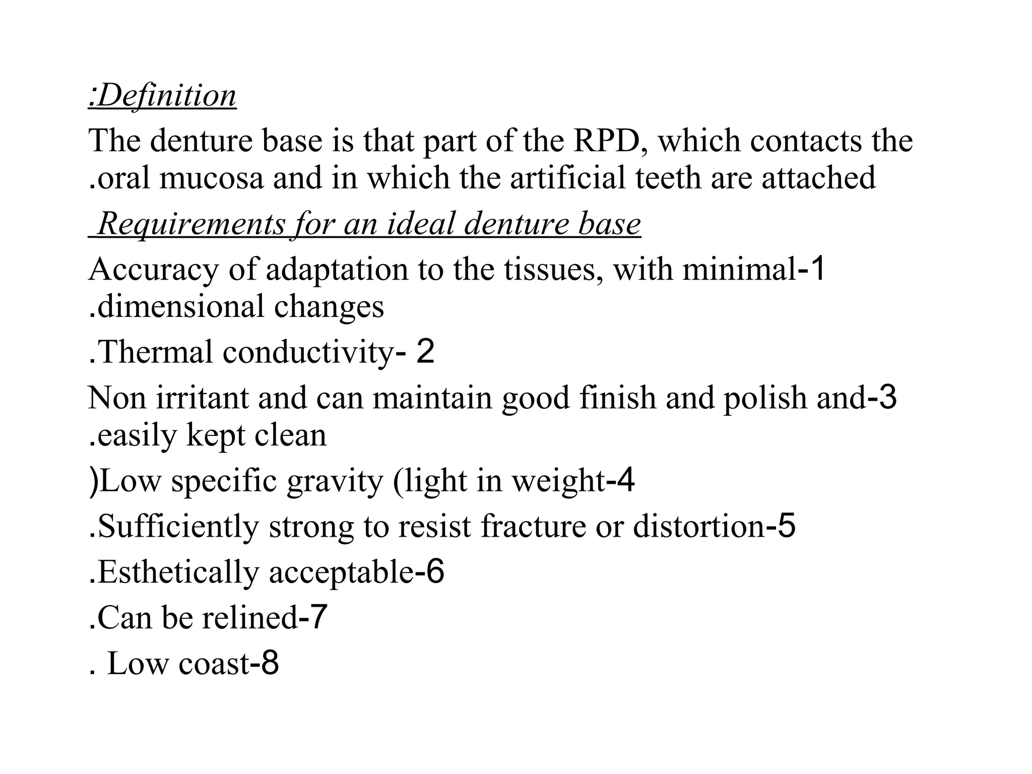 6 denture base | PPT