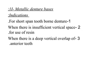 6 denture base | PPT