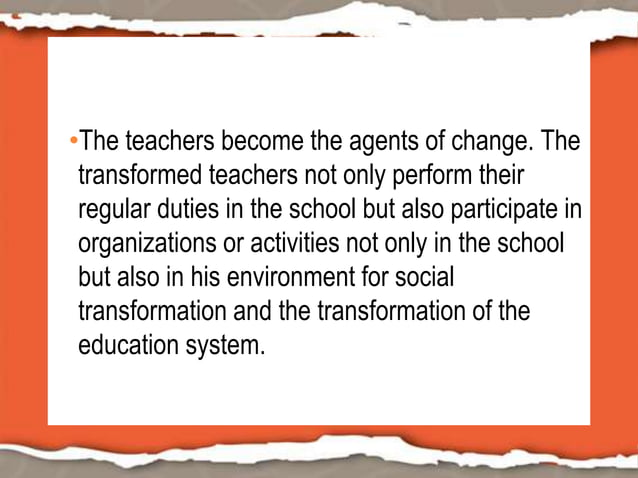6 Developing Transformative Education | PPTX | Professional School | Postgraduate Education