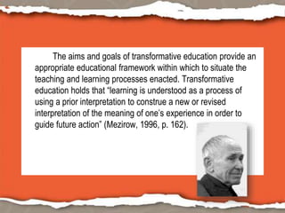 6 Developing Transformative Education | PPTX