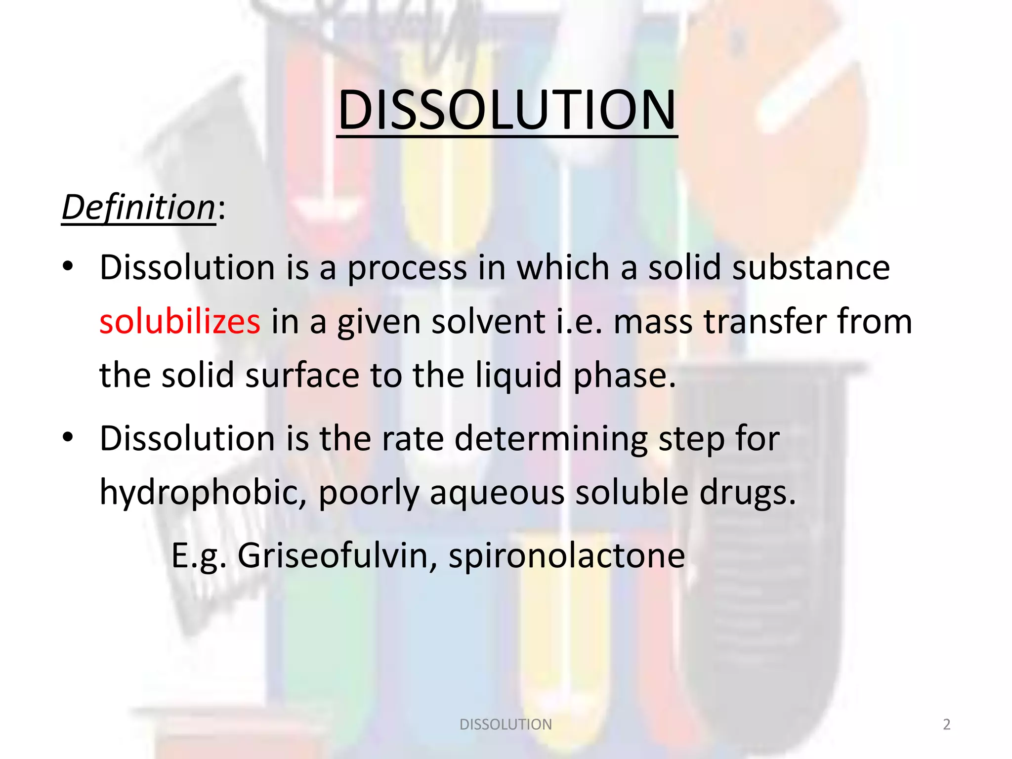 Dissolution | PPTX