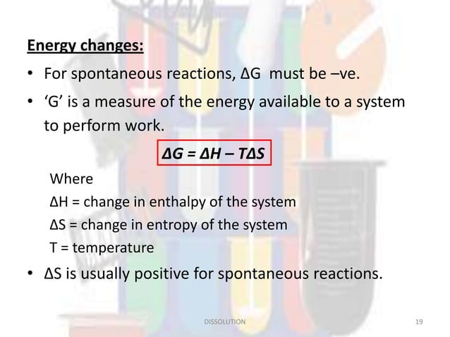 Dissolution | PPTX | Chemistry | Science