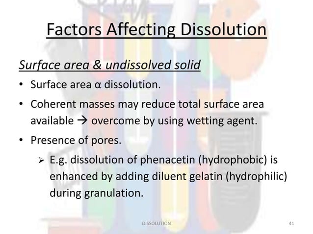 Dissolution | PPTX | Chemistry | Science