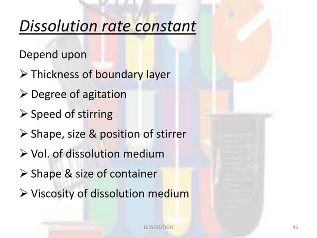 Dissolution | PPTX | Chemistry | Science
