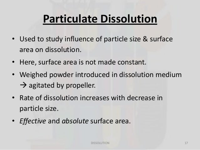 Dissolution