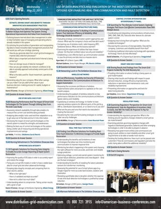 Distribution Automation & Grid Modernization Business Case Summit 2013 ...