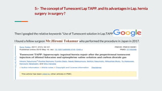 Lap. Tapp Made Easy Using The Innovative Tumescent Technique | PPTX