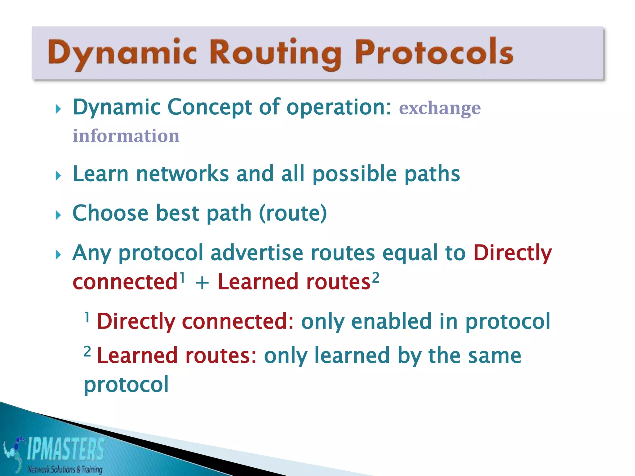 IP Routing Principle | PPTX | Computer Networking | Computing