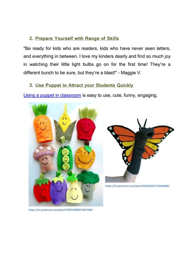 6 Easy Classroom Activity Ideas for Nursery Teaching with Examples | PDF