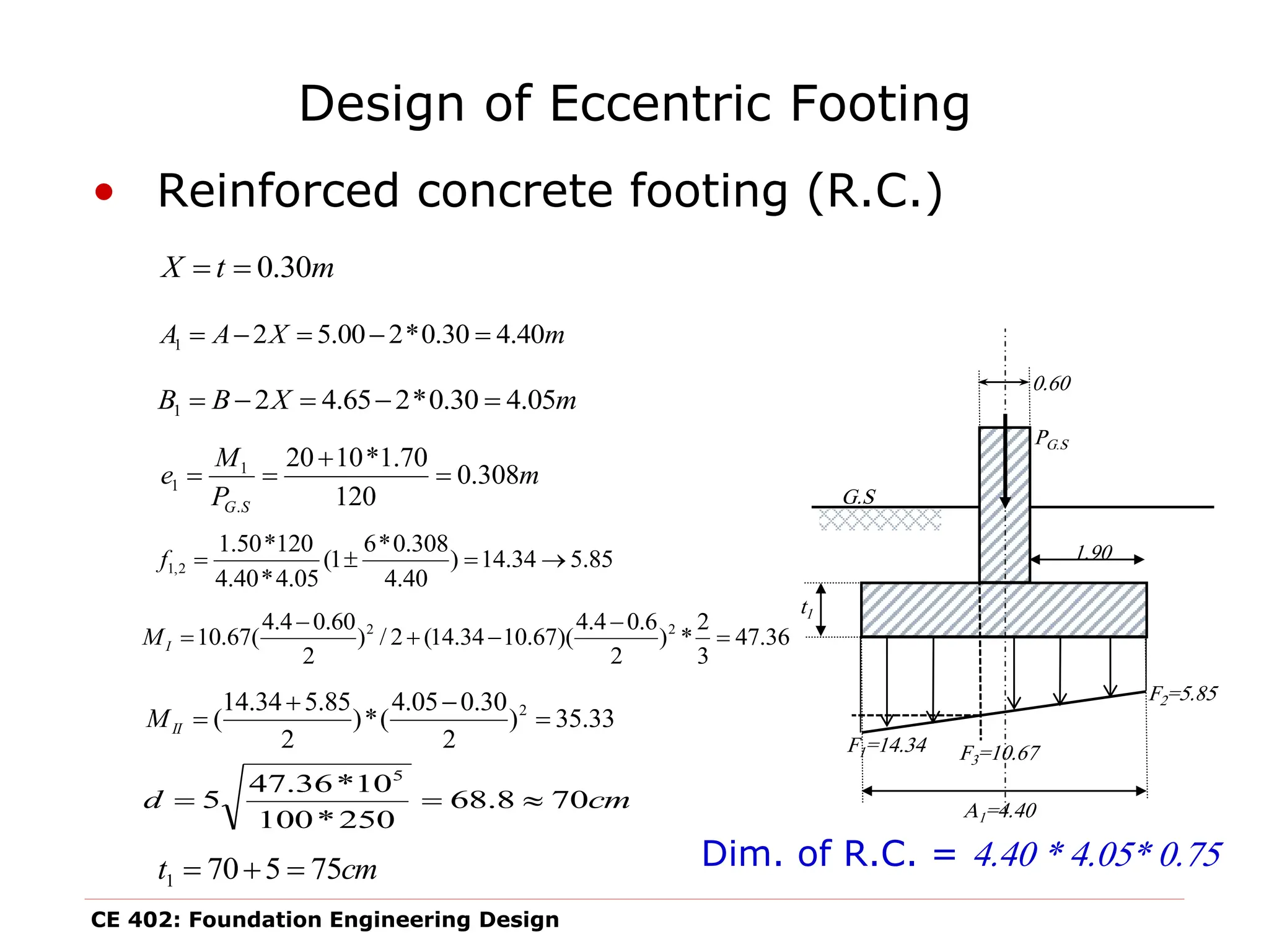 6-Eccecntric Footing.pdf shajasjakssjssjwjs | PDF