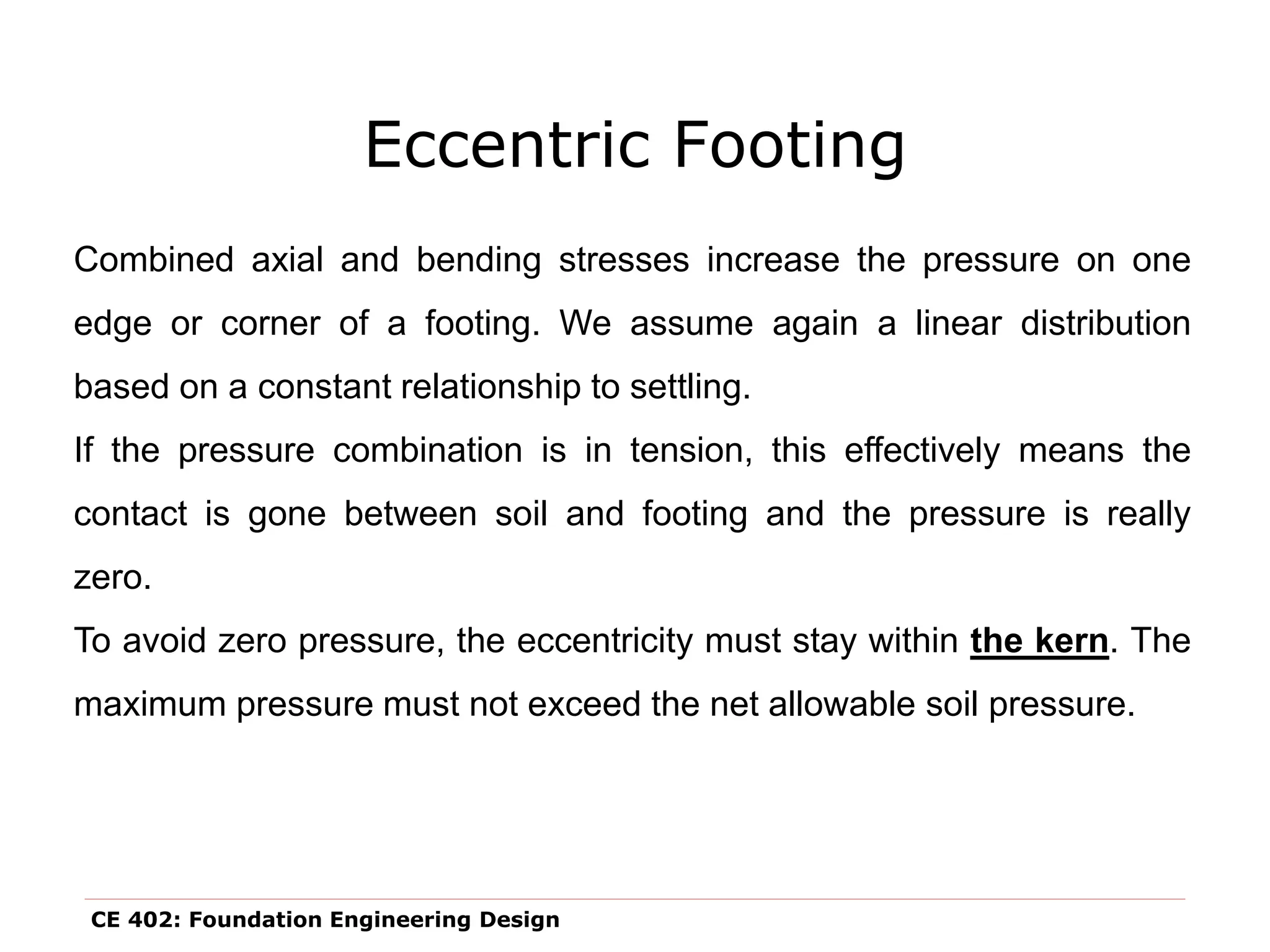 6-Eccecntric Footing.pdf shajasjakssjssjwjs | PDF