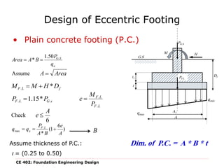 6-Eccecntric Footing.pdf shajasjakssjssjwjs | PDF