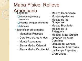 El Relieve Americano | PPTX