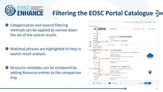 EOSC Portal End-User Component Tutorial | PPT