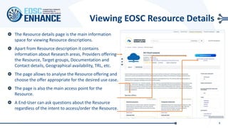 EOSC Portal End-User Component Tutorial | PPT