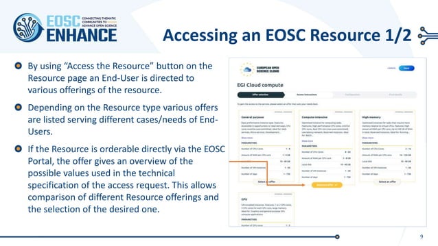 EOSC Portal End-User Component Tutorial | PPT