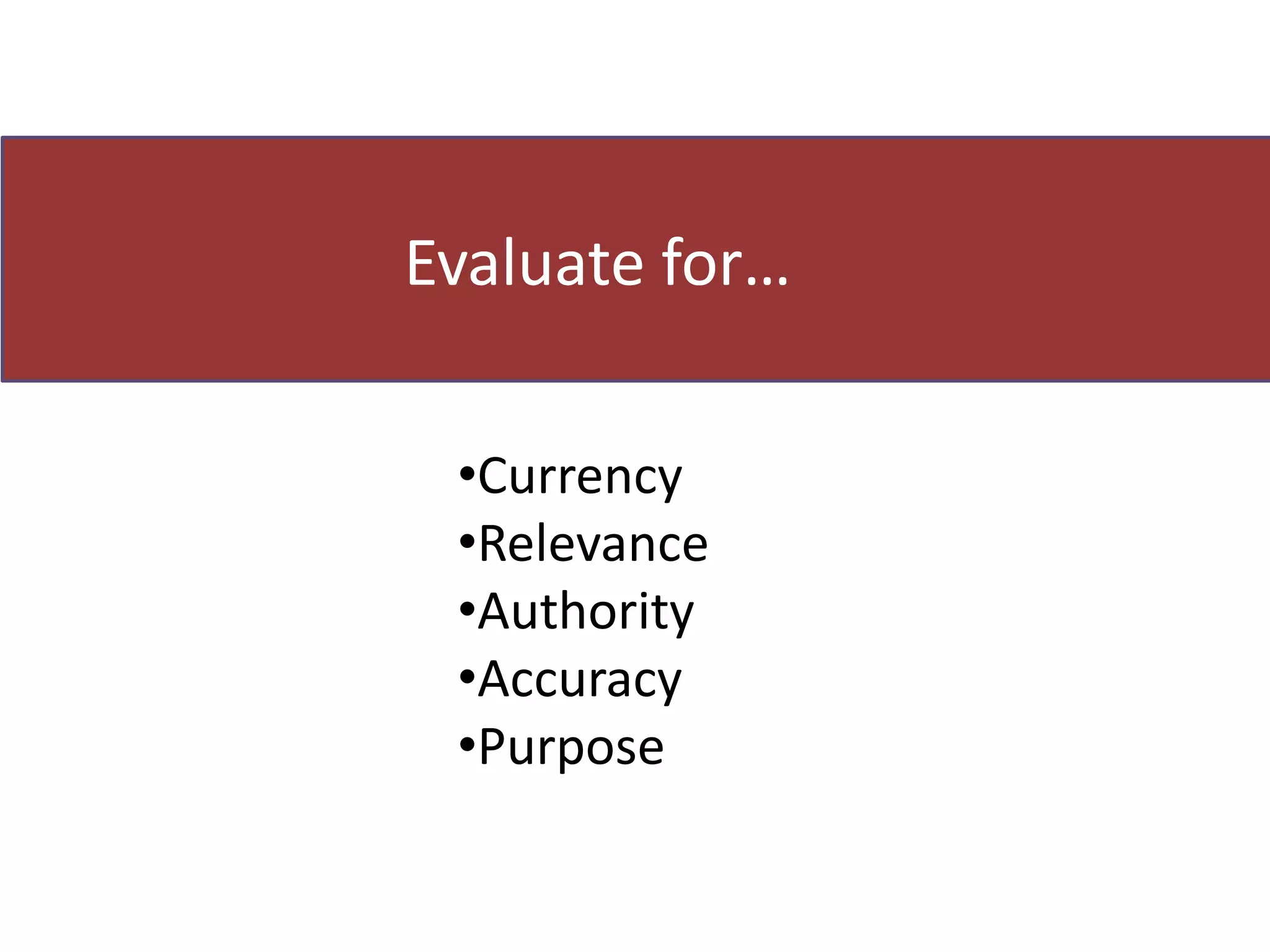 5. Evaluating Websites | PPT