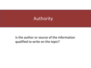 5. Evaluating Websites | PPTX