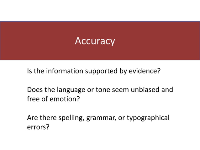 5. Evaluating Websites | PPT