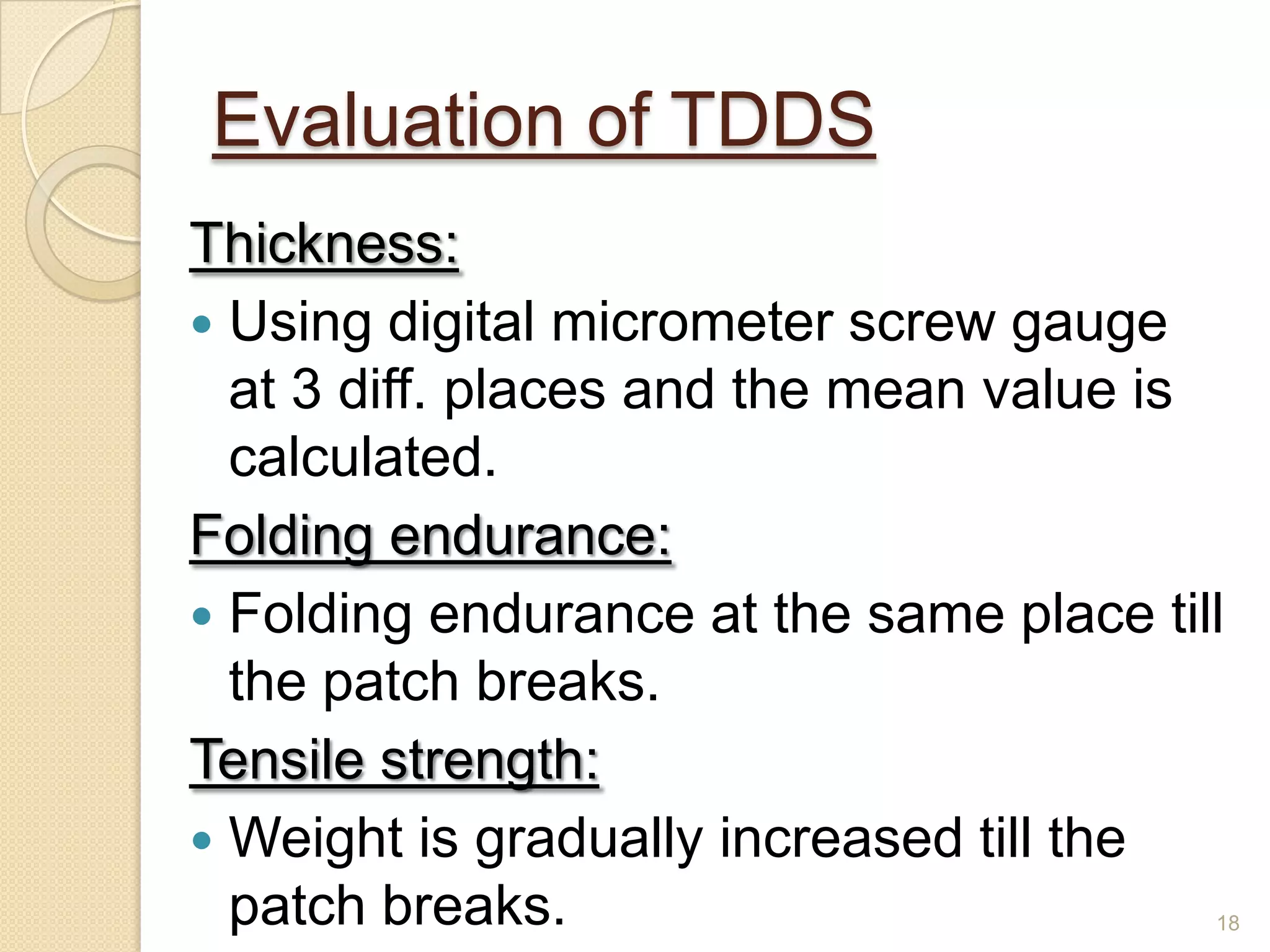 Evaluation of Controlled Drug Delivery Systems | PPTX