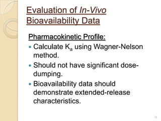 Evaluation of Controlled Drug Delivery Systems | PPTX