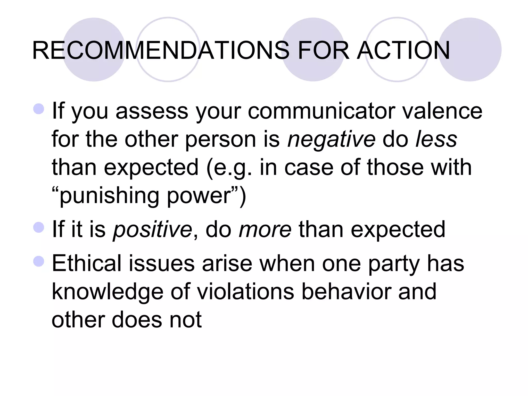 Expectancy Violations Theory | PPT