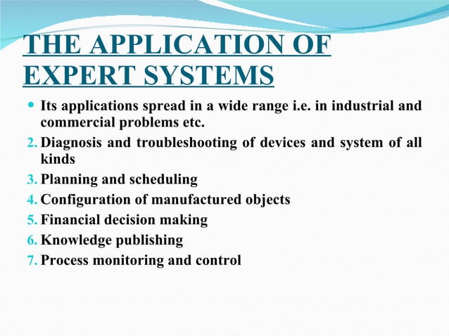 6.expert systems | PPT
