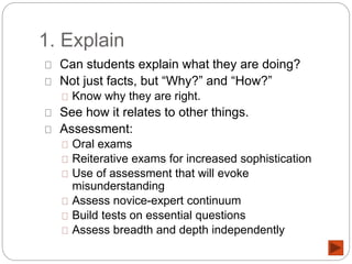 6 facets-of-understanding | PPTX