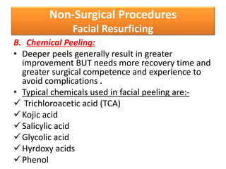 lecture 1 facial cosmatic surgery | PPTX