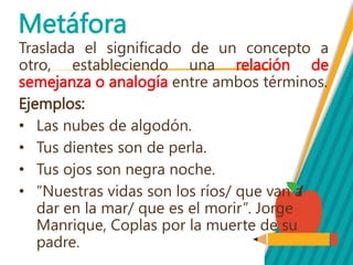Sexto año, presentación sobre las figuras literarias | PPTX