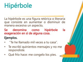 Sexto año, presentación sobre las figuras literarias | PPTX