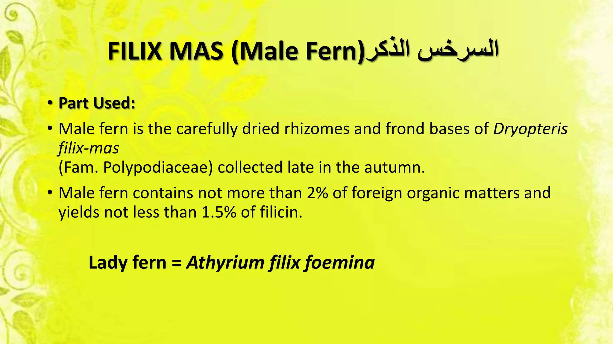 6 filix mas, garlic and podophyllum - copy | PPTX