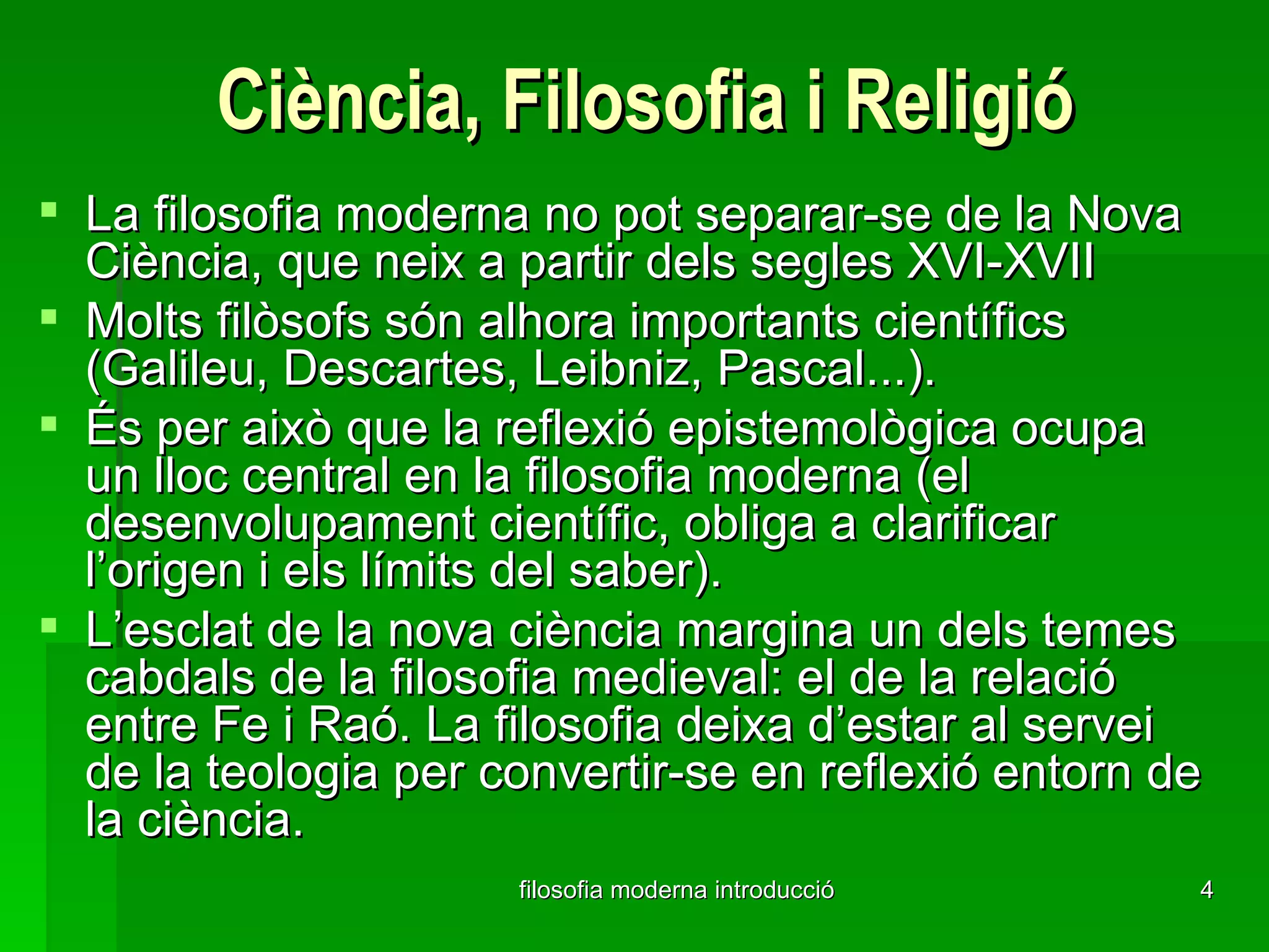 6 Filosofia Moderna | PPT