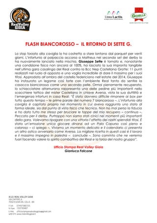 6 flash biancorosso - il ritorno di sette g. | PDF