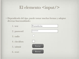 Tema 6 - Formularios en html | PPT