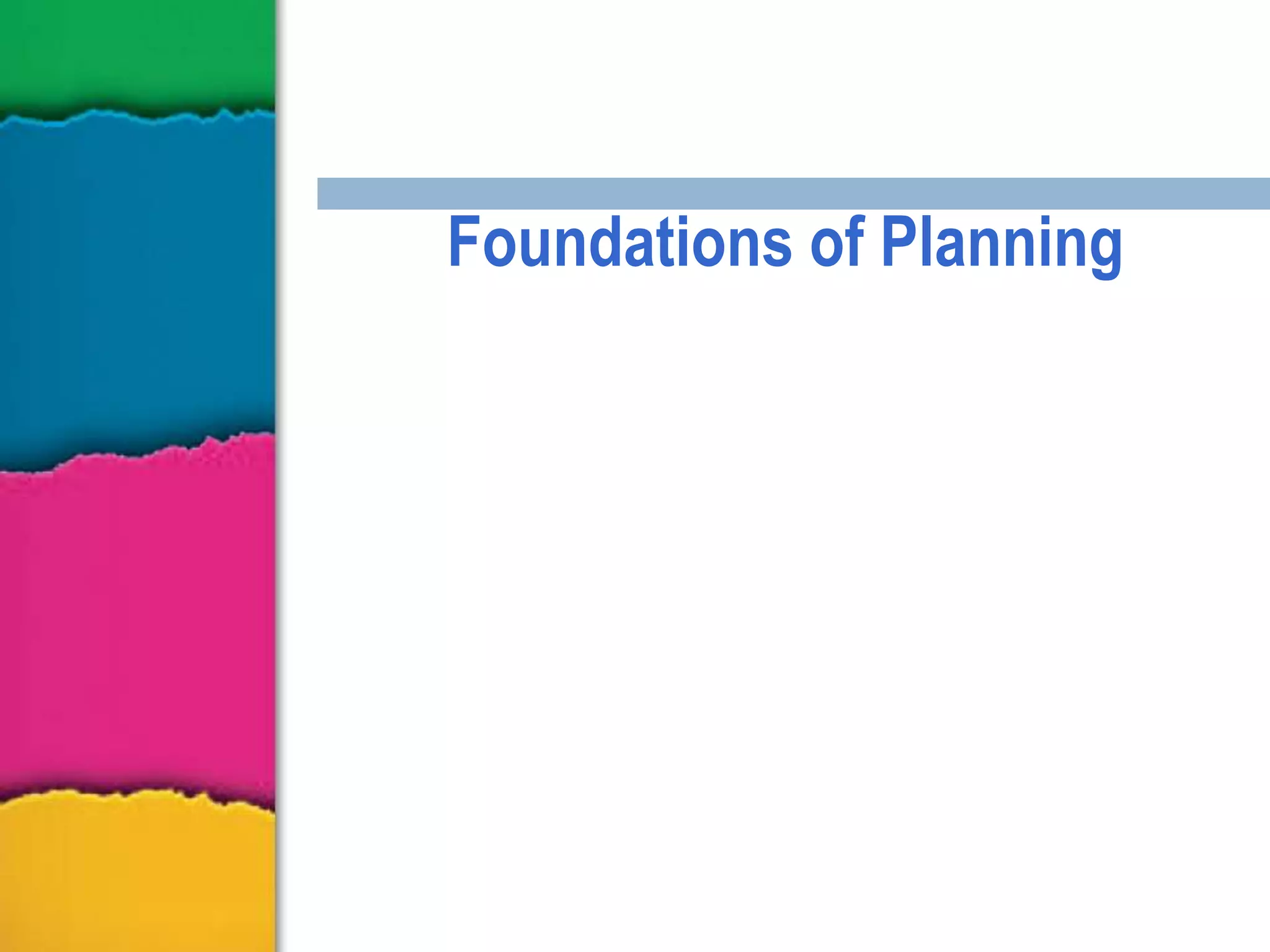 Foundations of planning | PPSX