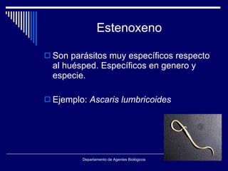 6. Generalidades de Parasitología | PPT