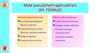 Pseudohermaphroditism Causes