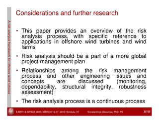 6 - A Risk Analysis Framework for Offshore Wind Turbines - Gkoumas | PDF