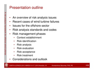 6 - A Risk Analysis Framework for Offshore Wind Turbines - Gkoumas | PDF