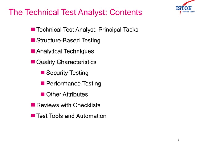 iSQI Certification Days Advanced Level Technical Test Analyst Graham ...