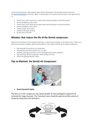 6 guiding-tips-maintaing-dental-air-compressor | PDF